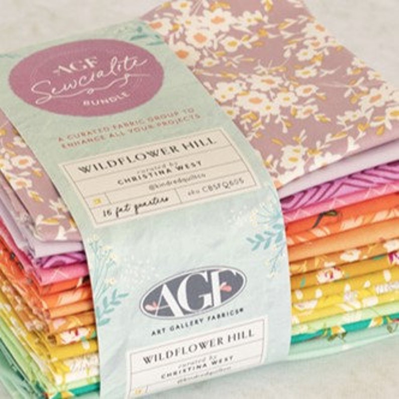 Wildflower Hill Bundle 16 Fat Quarters Art Gallery Fabrics - Etsy