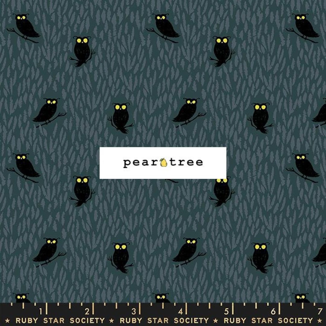 Smoke - Owls by Ruby Star Society Fabrics | Ruby Star Tiny Frights ...