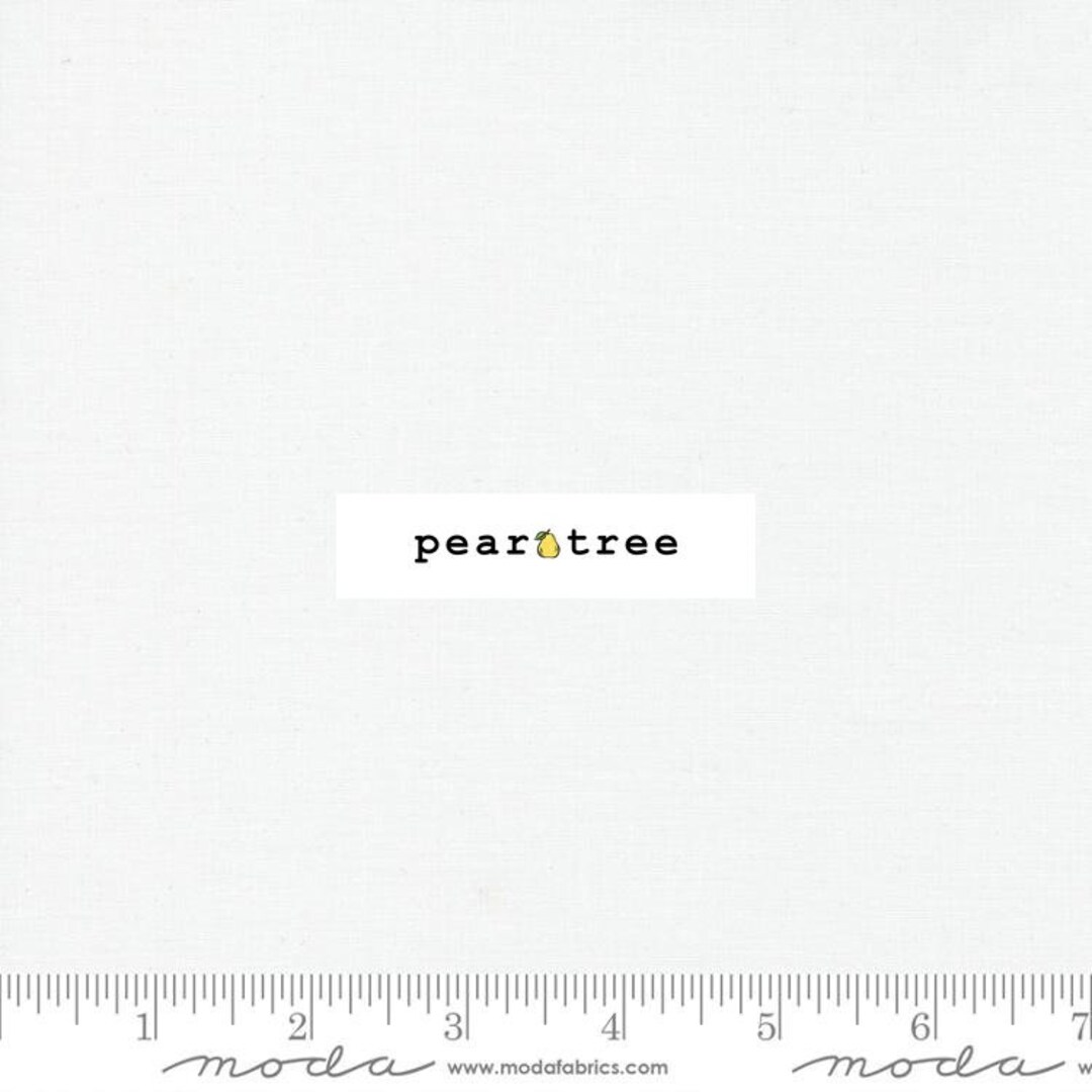 White Bleached by Moda Fabrics Moda Bella Solids Collection Moda Fabric ...