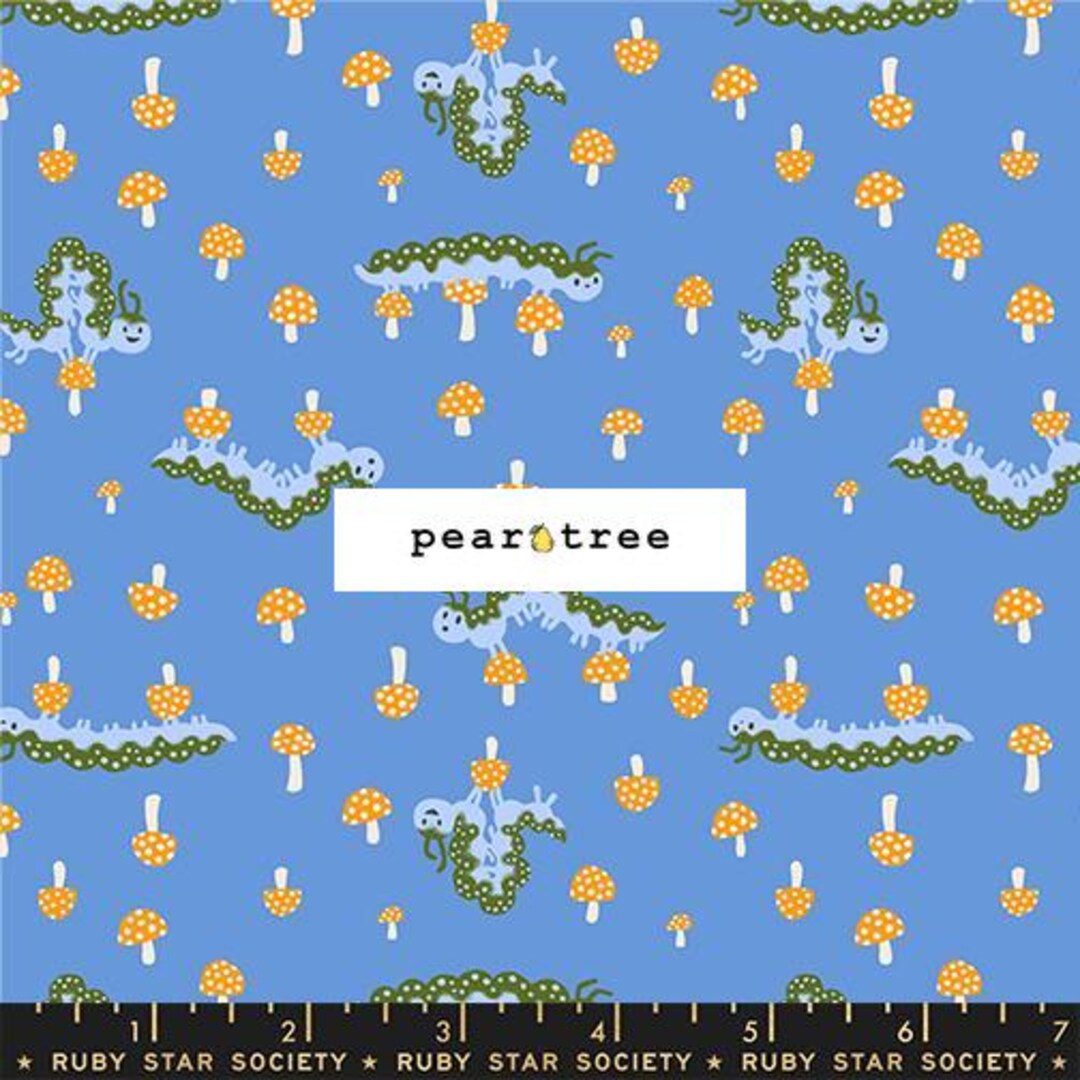 Caterpillar - Lindley Blue by Ruby Star Society Fabrics | Ruby Star ...