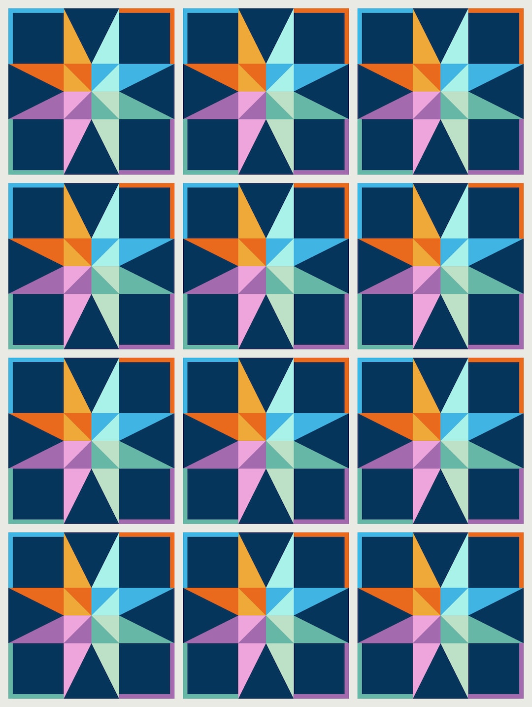 The Quilty Architect -bonfire Sparks Bright Quilt Kit Bundle - Pattern ...