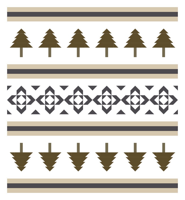 The Cedar Quilt -quilting Pattern - Etsy