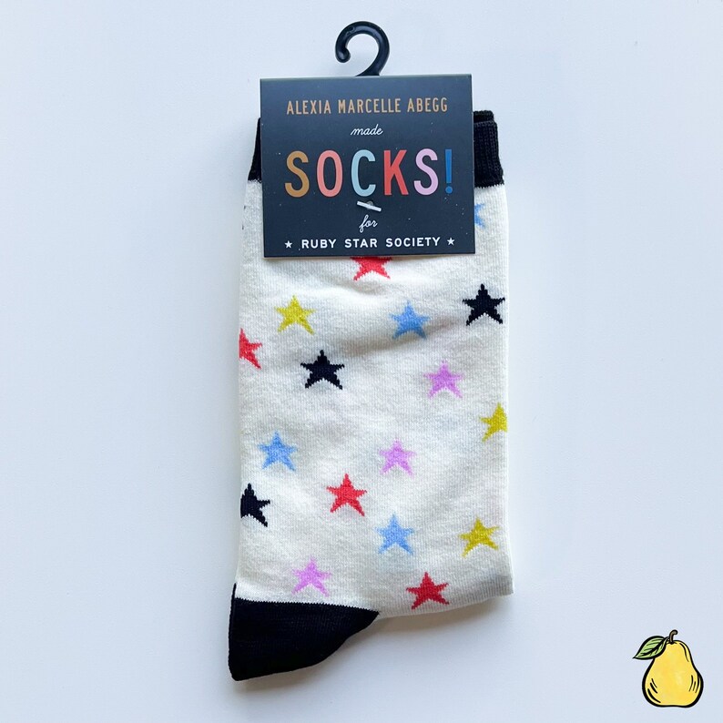 Starry Socks By Ruby Star Society Fabrics Ruby Star Socks Etsy