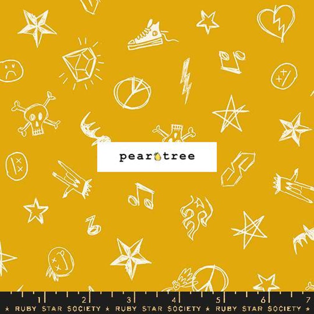 Goldenrod - Doodles by Ruby Star Society Fabrics | Ruby Star Teddy and ...