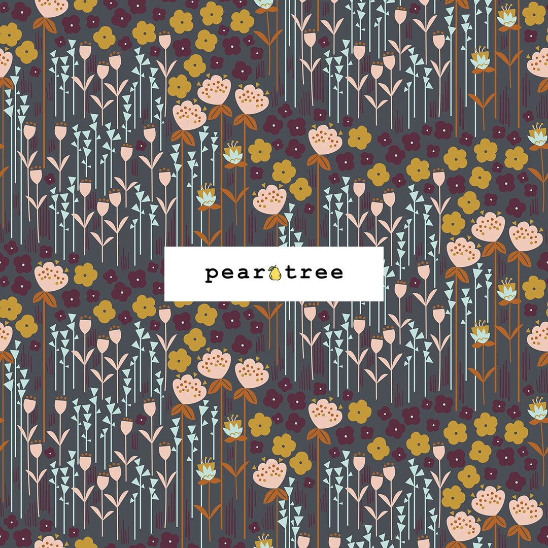 Matilda - Grey Fabric by Cotton + Steel Fabrics | Cotton + Steel Emilia ...