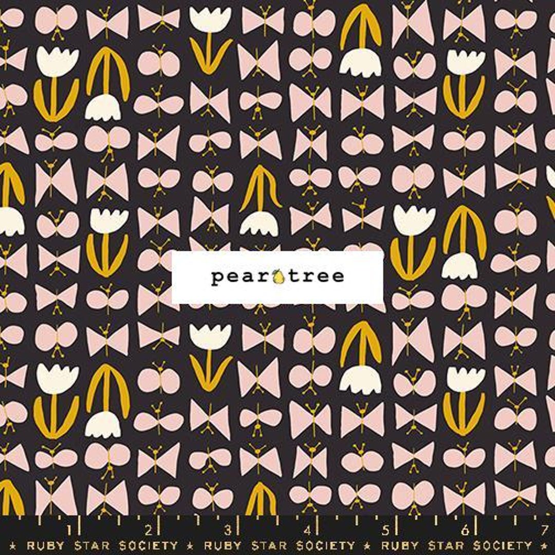 Soft Black - Butterflies by Ruby Star Society Fabrics | Ruby Star Bird ...