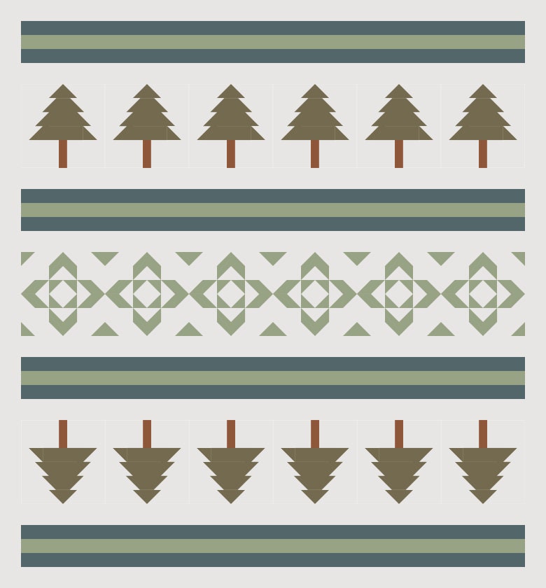 The Cedar Quilt -quilting Pattern - Etsy