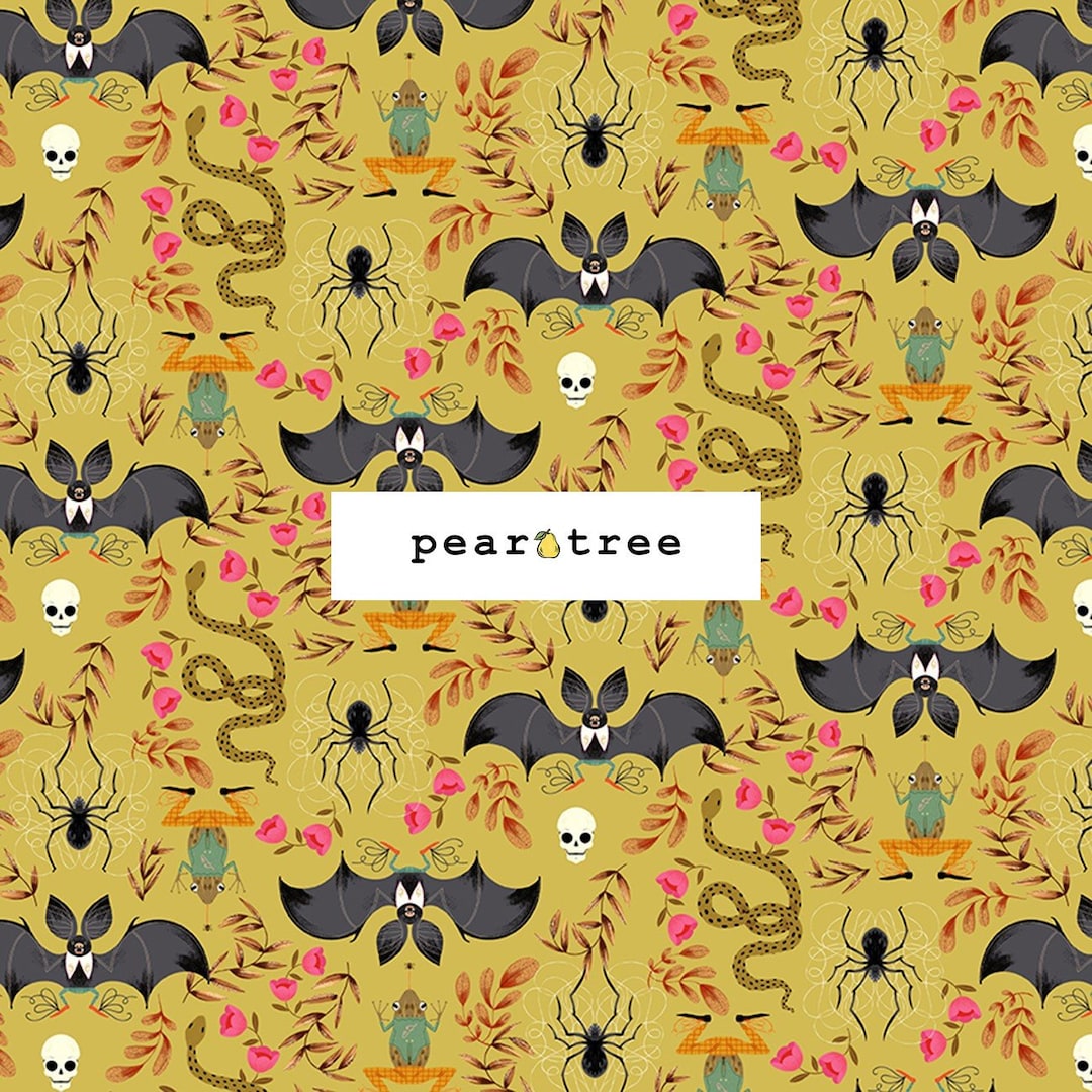 Hemp Batty by Dear Stella Fabrics Dear Stella Boo Collection Dear ...