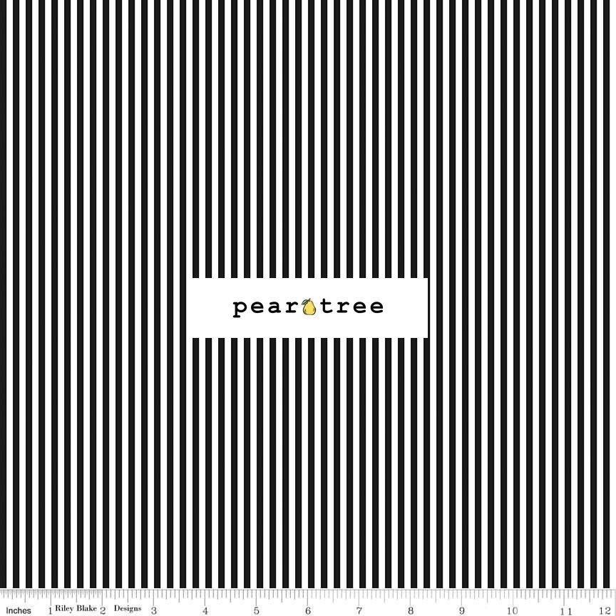 1/8 Inch Stripe Black by Riley Blake Designs | Riley Blake Stripes ...