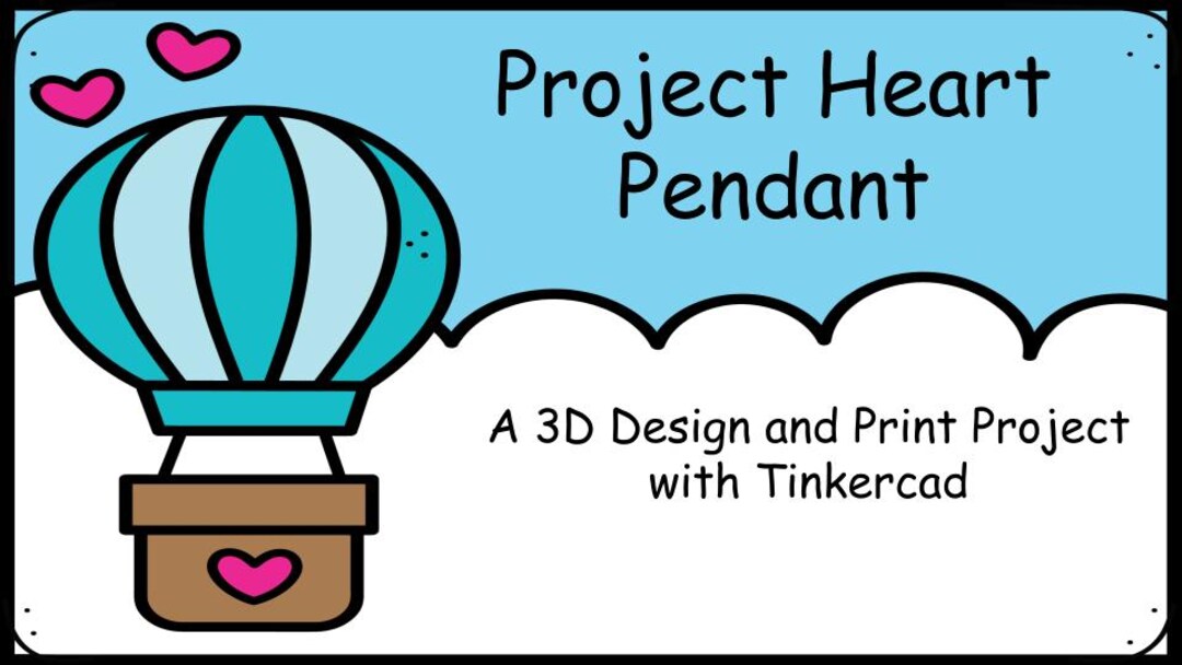 Tinkercad 3D Printed Heart Pendant Instructions and Beginner's Guide - Etsy