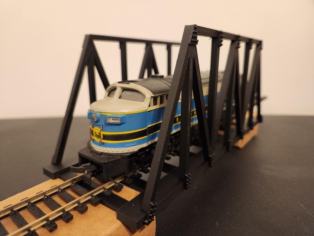 HO Scale 3D Printed Realistic Steel Truss Bridge, Train Model ...