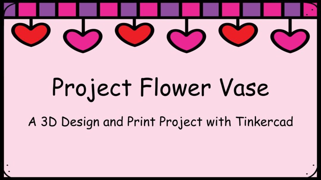 Tinkercad 3D Printed Flower Vase Instructions and Beginner's Guide - Etsy