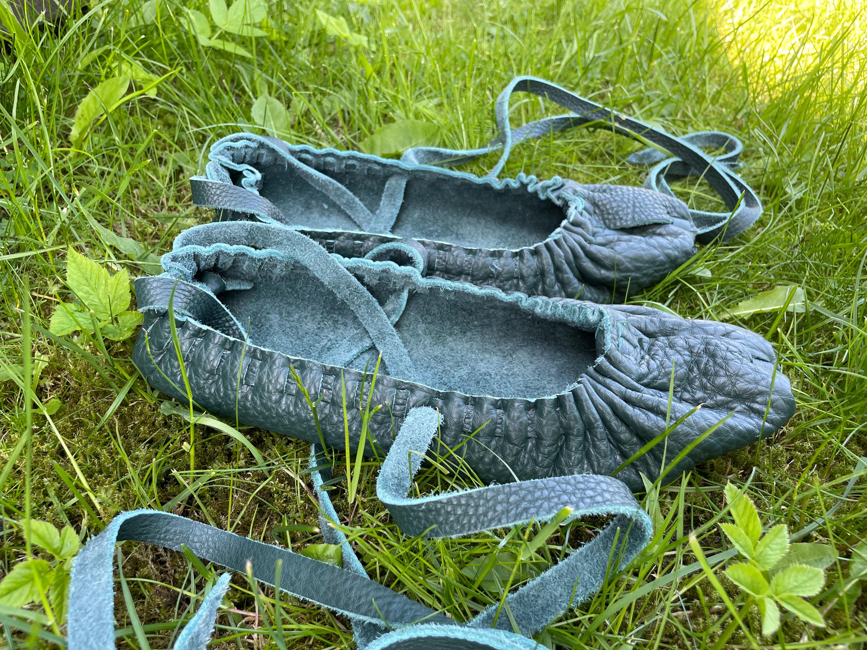 Handmade, Medieval Genuine Leather Barefoot Shoes, Traditional Leather ...