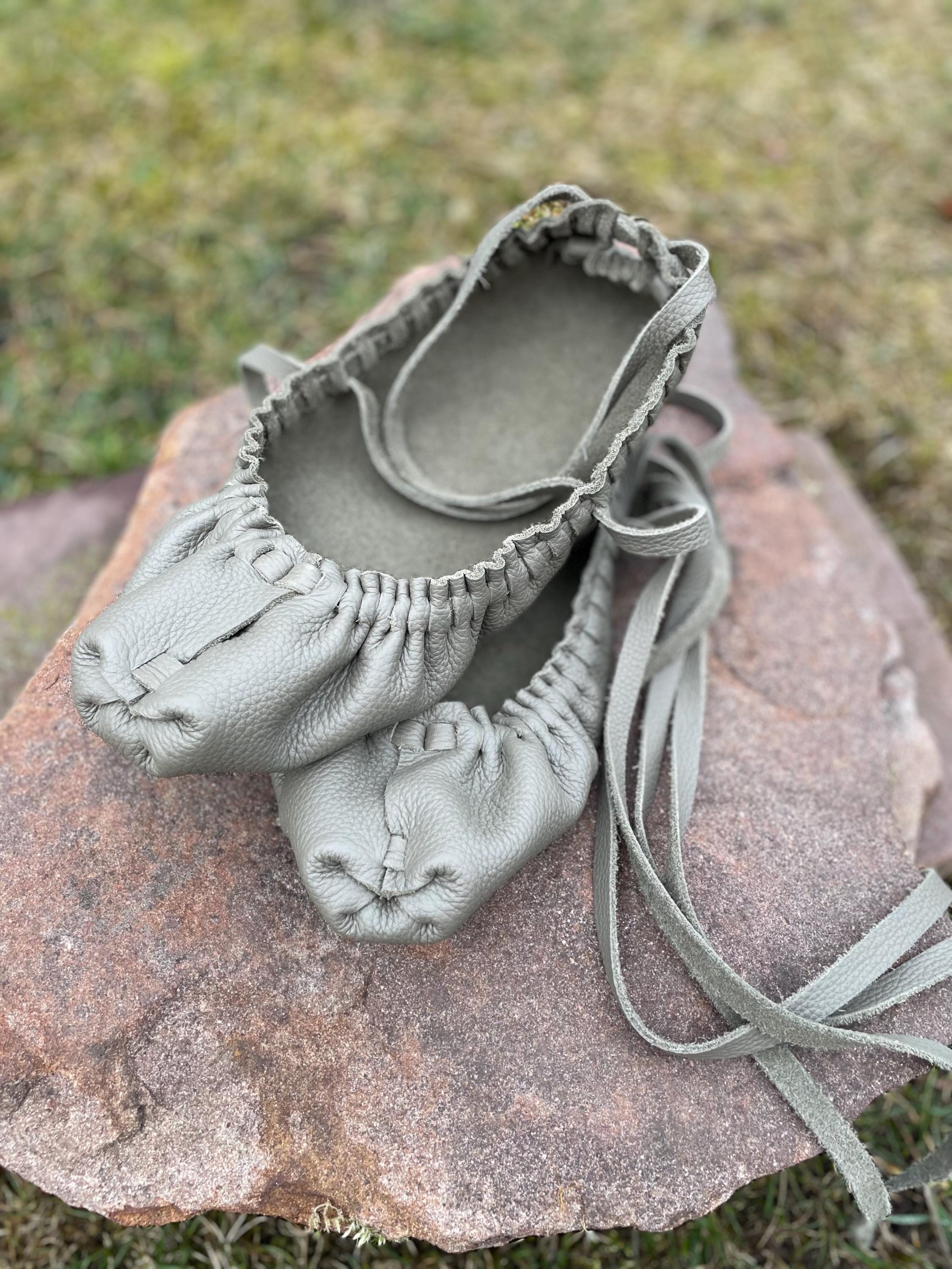 Handmade, Medieval Genuine Leather Barefoot Shoes, Traditional Leather ...