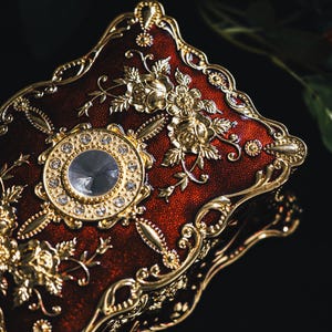 Vintage Baroque Jewelry Box,rococo Style Organizer With Crystal ...