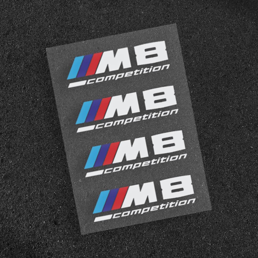 BMW M8 Competition Logo Stickers - Etsy