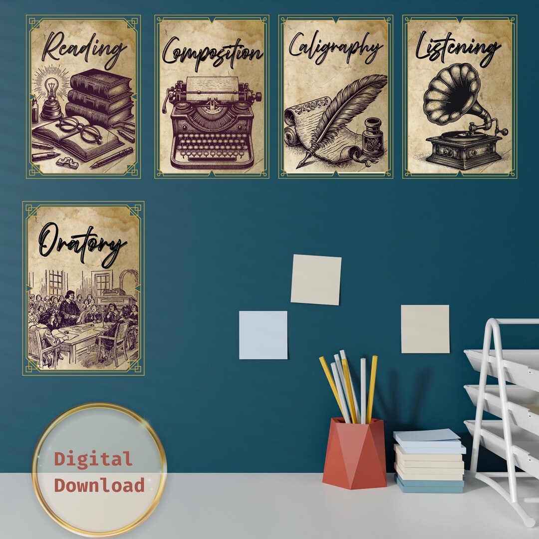 ELA Wall Poster Classroom Wall Art Vintage - Etsy