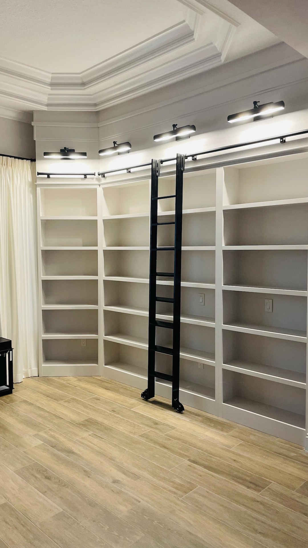 Sliding Ladder , Add a Ladder to Any Bookcase or Area in Your Home. - Etsy