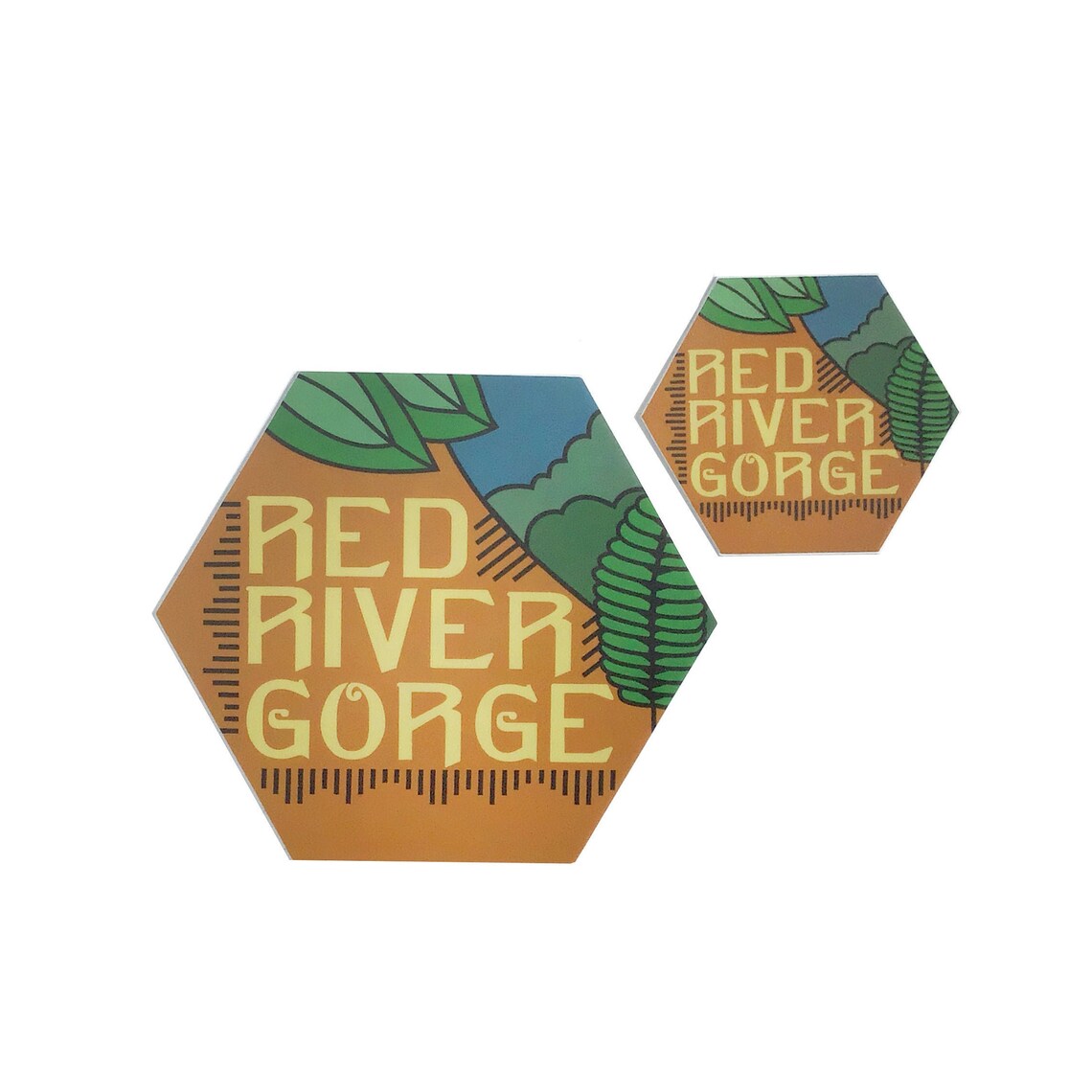 Red River Gorge Kentucky Hexagon Sticker | 2 Sizes Available | Hiking ...