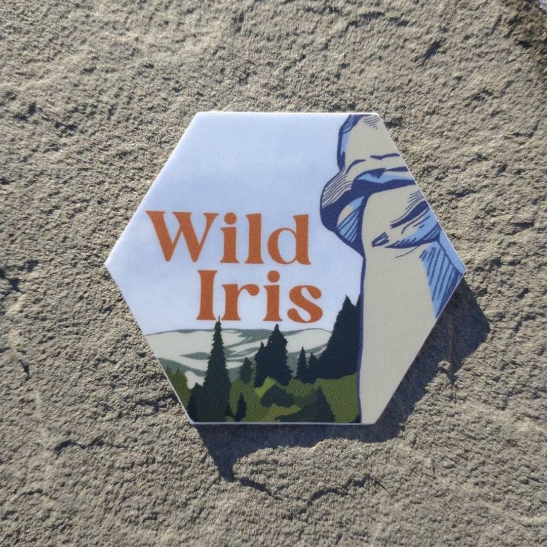 Rock Climbing Decal, Wild Iris Climbing Sticker | Wyoming Stickers ...
