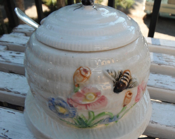 Bee Skep Vintage Honey/jam Pot - Etsy
