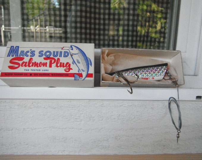 Salmon Plug, Mac's Squid Fishing Lure - Etsy