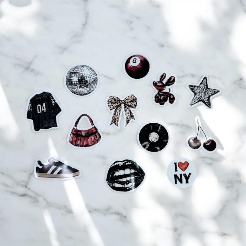 10 Aesthetic Pinterest Stickers With Disco Ball Design Coquette ...