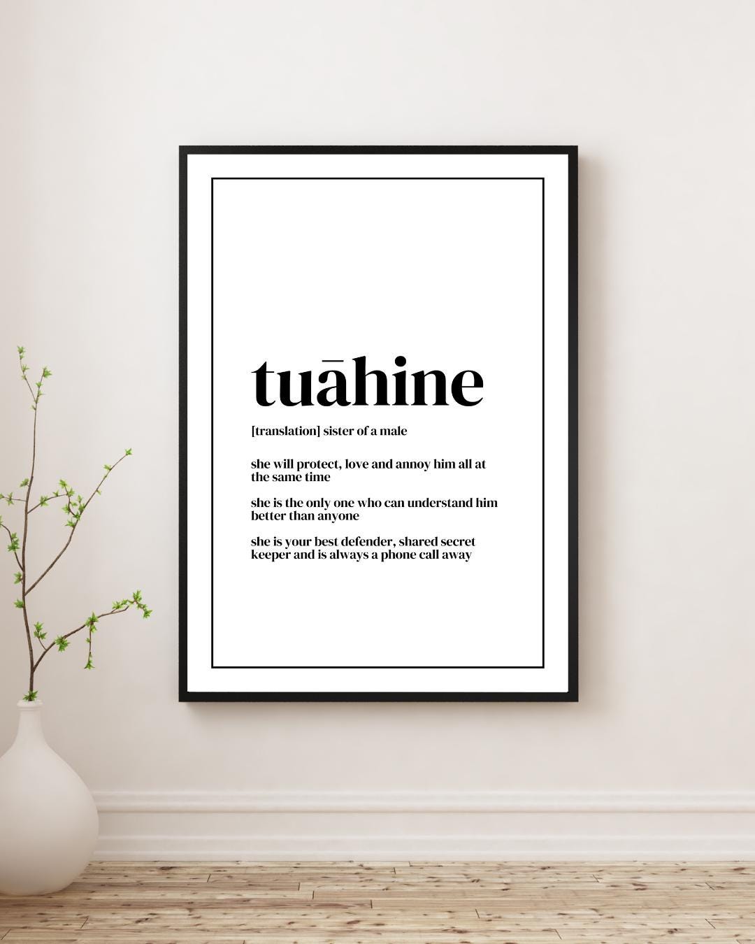 Minimalist Tuāhine & Tungāne Printable Posters - Etsy