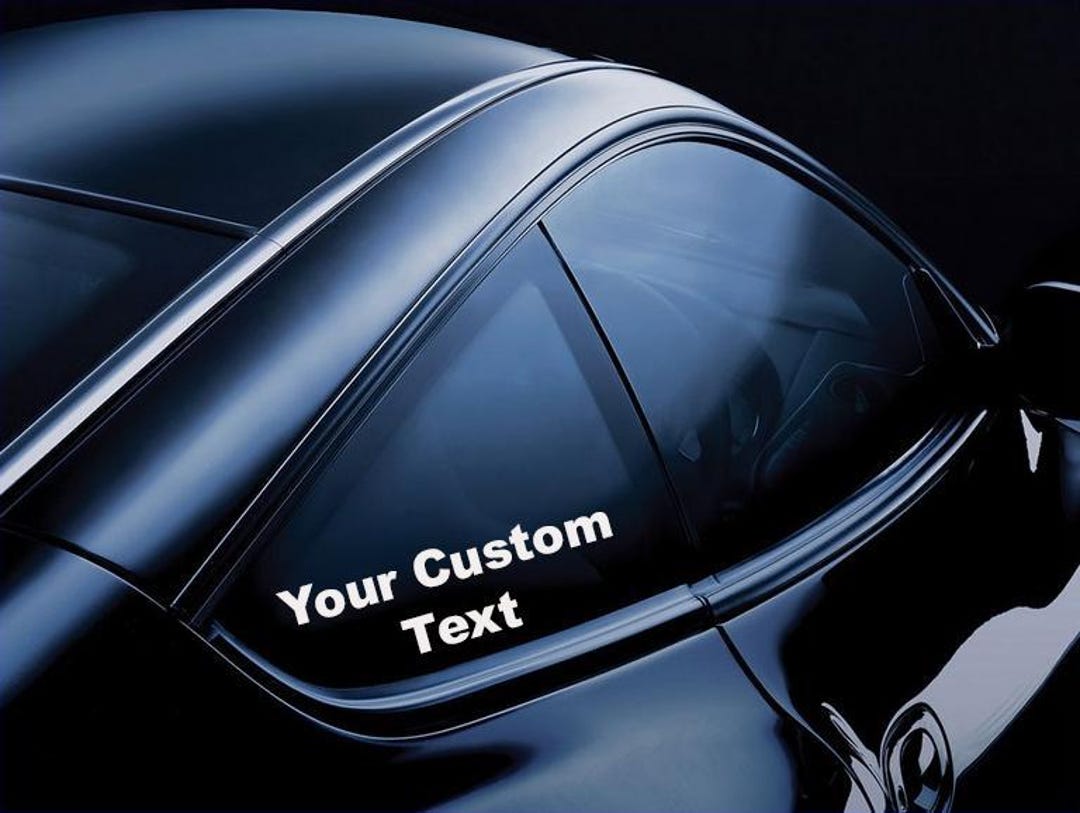 Custom Car Vinyl Decals - Etsy