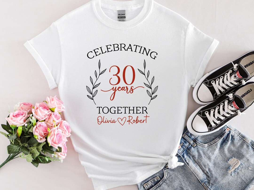 30th Anniversary Gifts for Husband: Custom Year and Names Anniversary ...