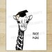 Funny Graduation Card Giraffe Nice Hat Graduation Cap - Etsy