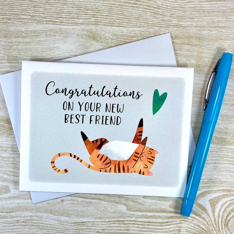 Kitty Cat Card - Etsy