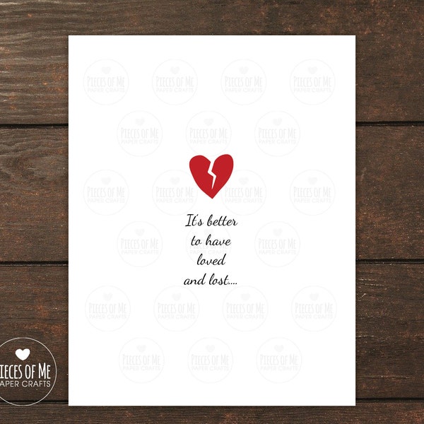 Break up Card - Etsy