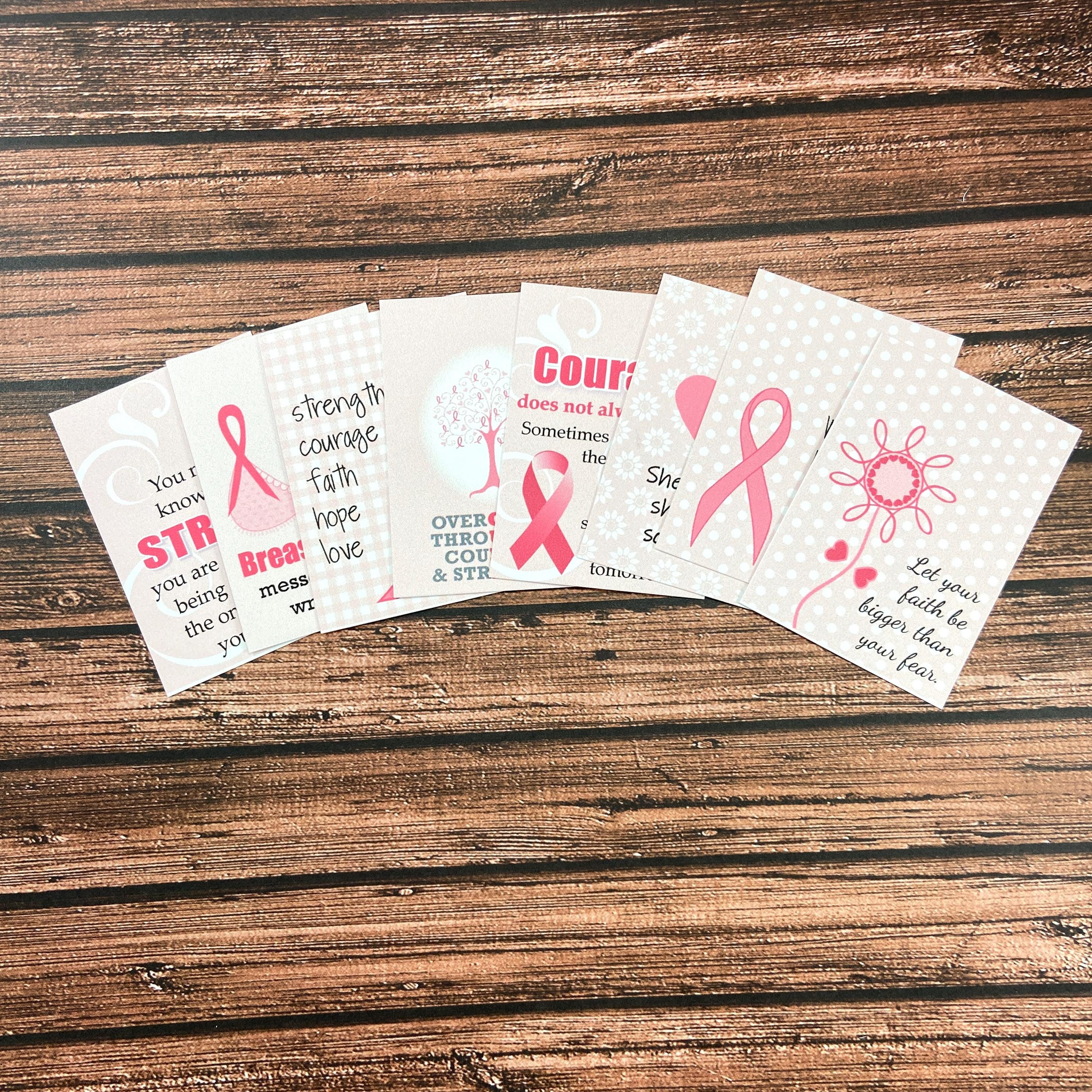 8 Breast Cancer Gift Tags, Printable Instant Download, Digital File ...