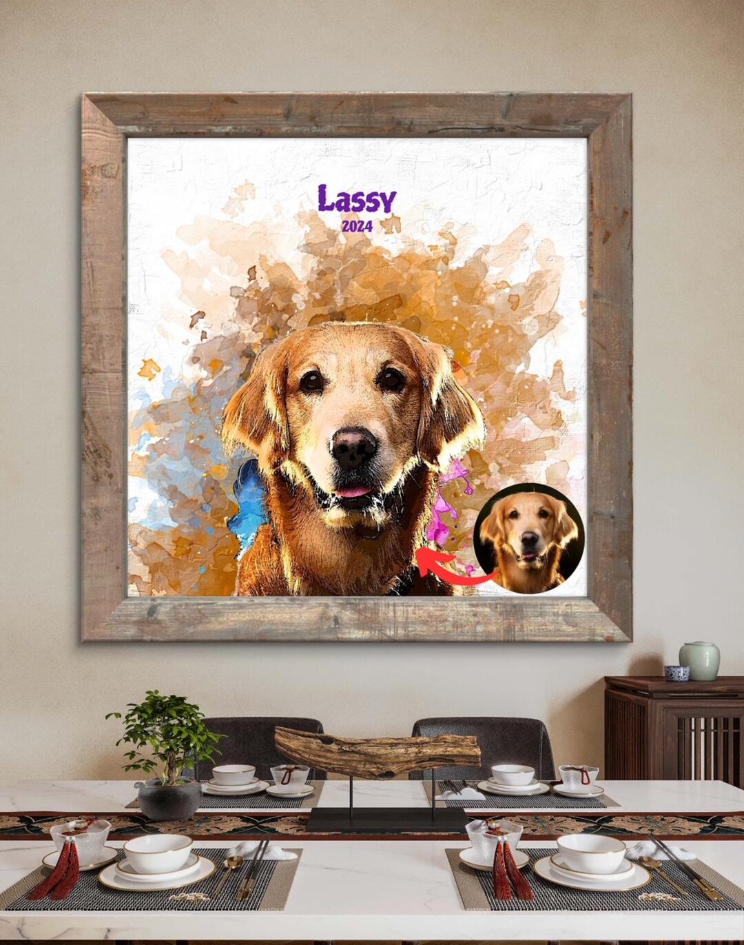 Custom Watercolor Pet Portraits, Personalized Pet Art From Photos ...