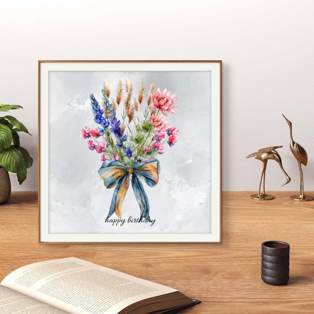 Heirloom Family Bouquet Custom Birth Flower Arrangement, Celebrate Each ...