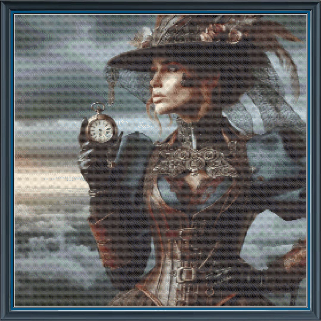 Time Traveler 1 Counted Cross Stitch, 255x255 Stitches, 8x8 Over 1 ...