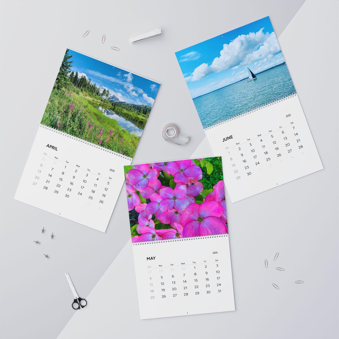 Scenic Wall Calendar 2025, Whatcom County Views, Mount Baker ...