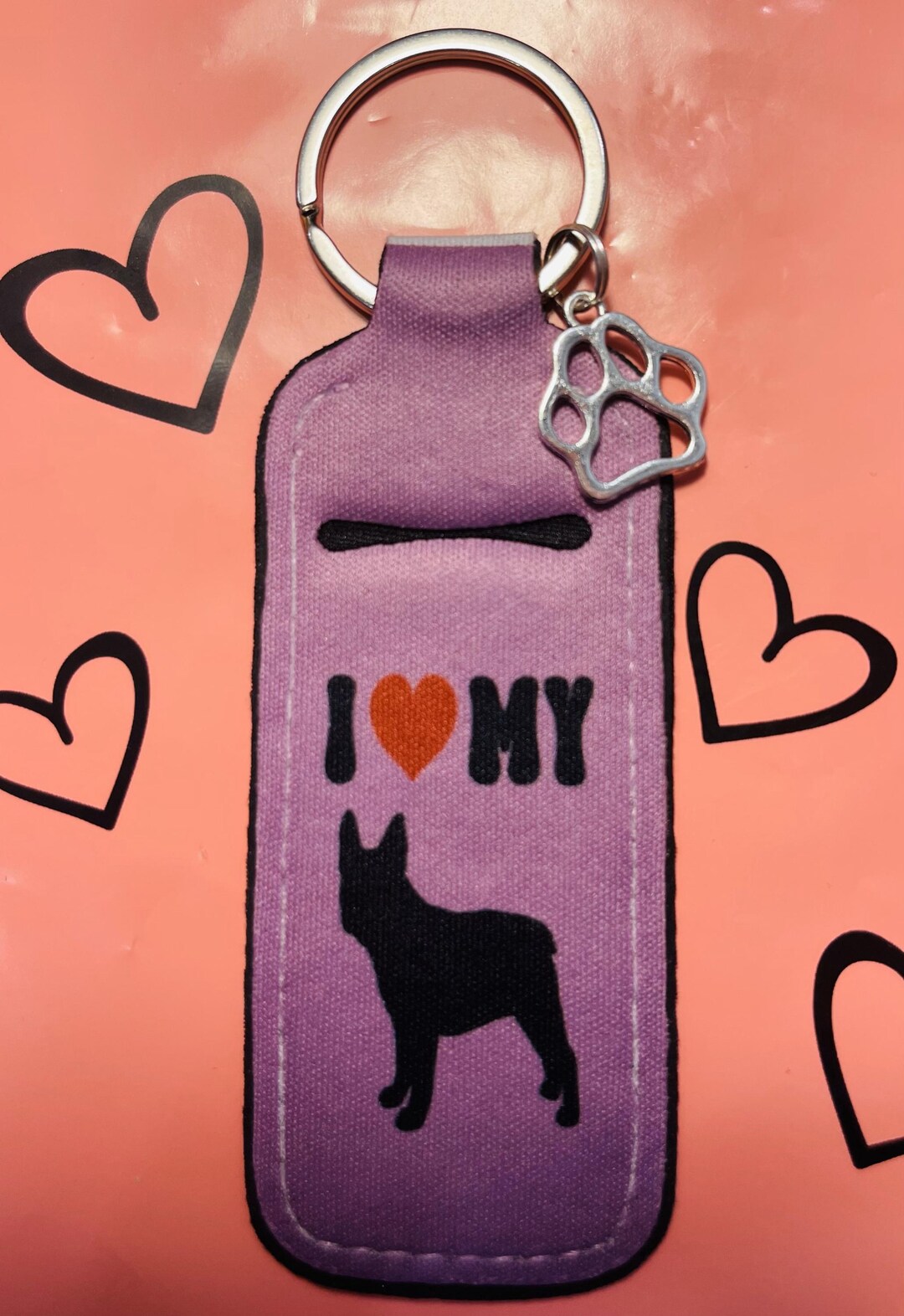 Lip Balm/lipstick Holder & Key Chain - Etsy