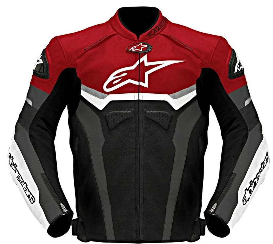 Alpinestars Motogp Biker Racing Leather Jacket Genuine Leather Jacket ...