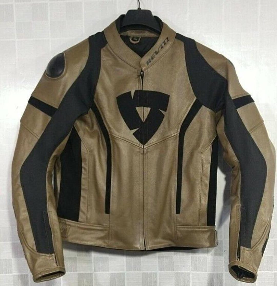 Revit Biker Racing Leather Jacket Genuine Cowhide Leather Jacket for ...