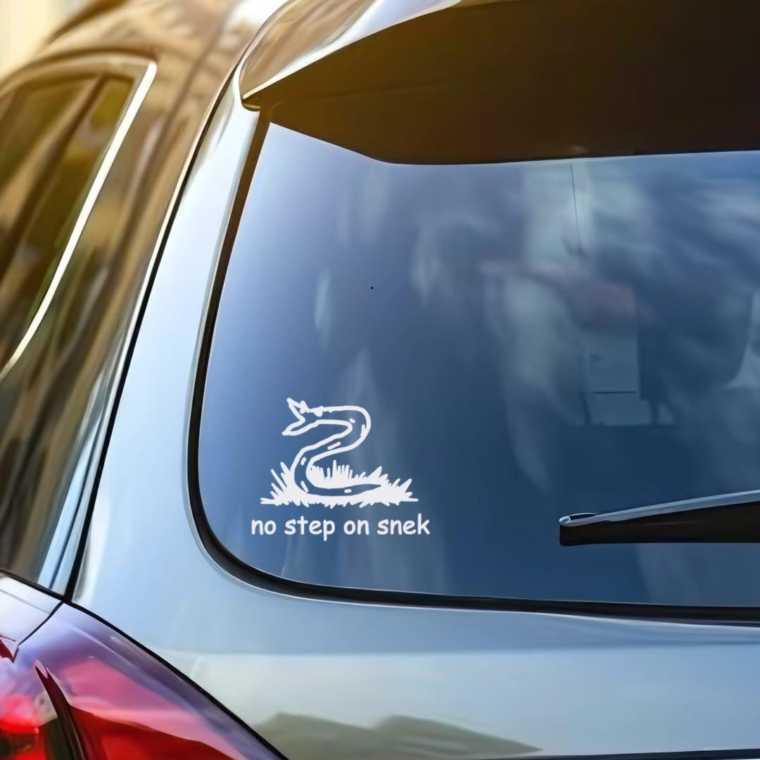 No Step on Snek Vinyl Decal – Funny Patriotic Sticker | Gadsden Meme ...