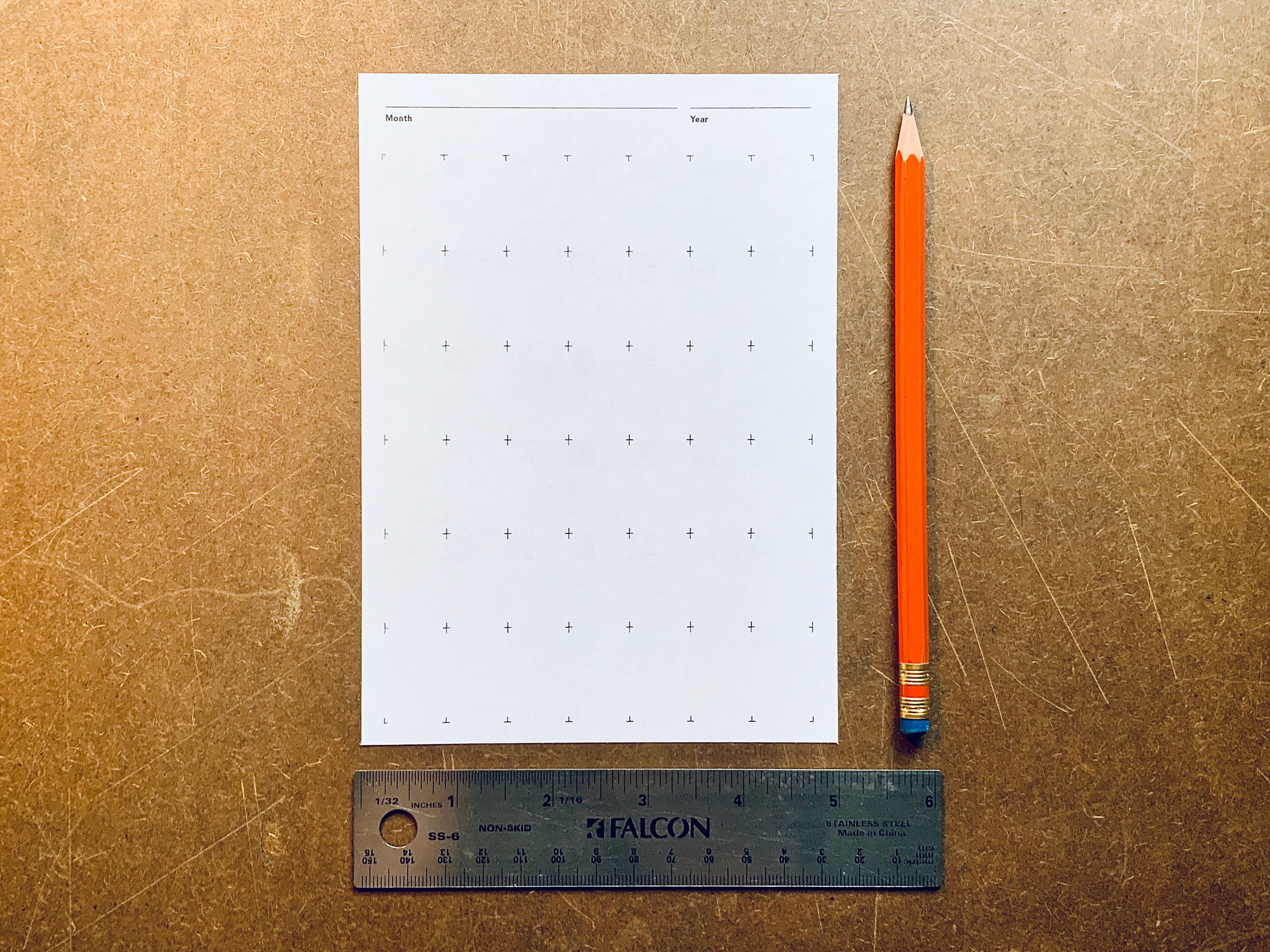 Fillable 5x7 Monthly Calendar Template - Etsy