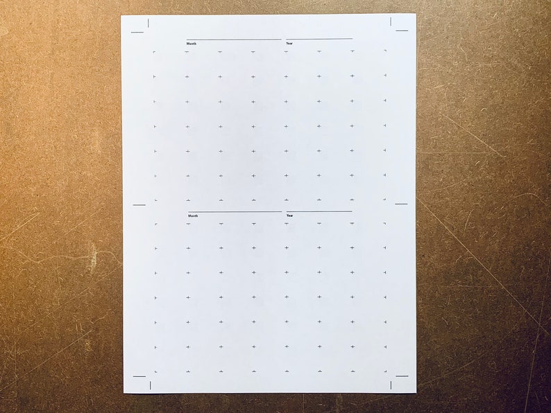 Fillable 5x7 Monthly Calendar Template - Etsy