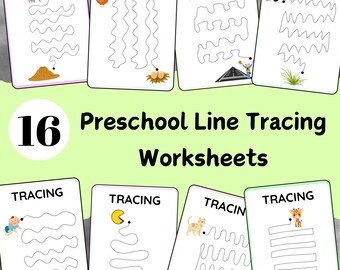 Preschool Line Tracing Worksheets, Lines Trace Pages Printable ...
