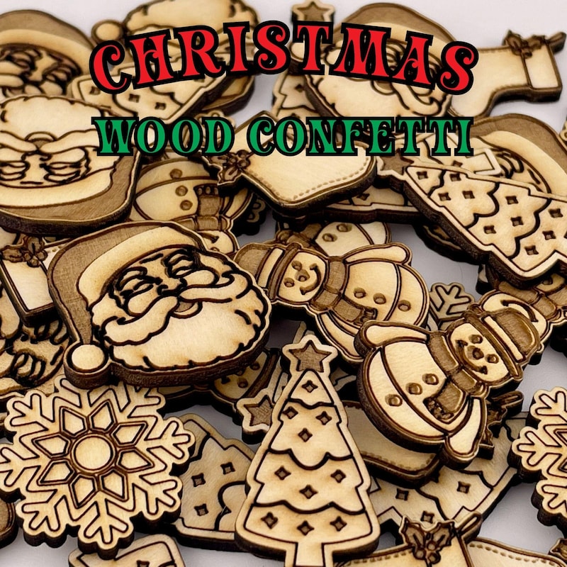 Christmas Confetti Wood - Etsy