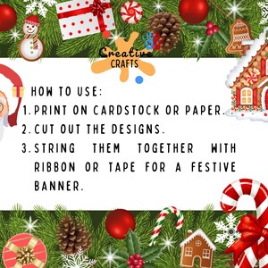 Merry Christmas Individual Letter Printable | Festive Holiday Banner ...