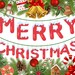 Merry Christmas Banner | Individual Letter Printable | Festive Holiday ...