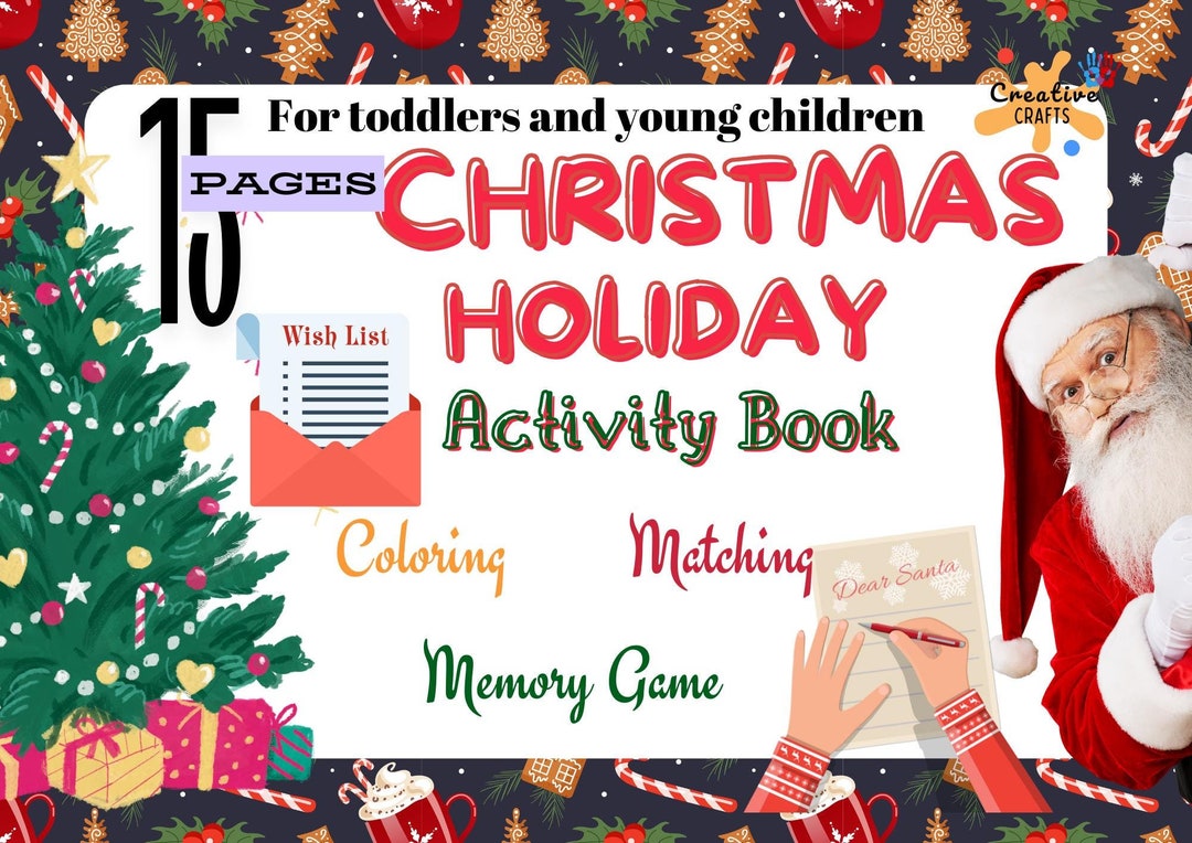 Christmas Activity Pack for Kids | 15 Pages of Fun Mazes, Counting ...