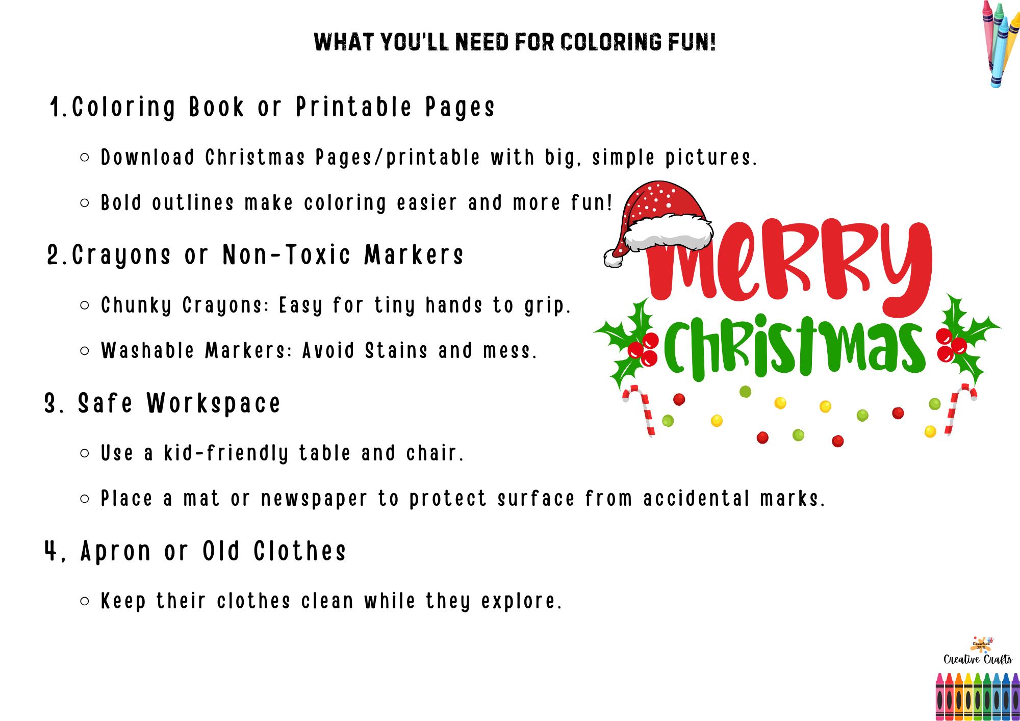 Christmas Coloring Pages for Kids | Santa, Snowmen, Reindeer and More ...